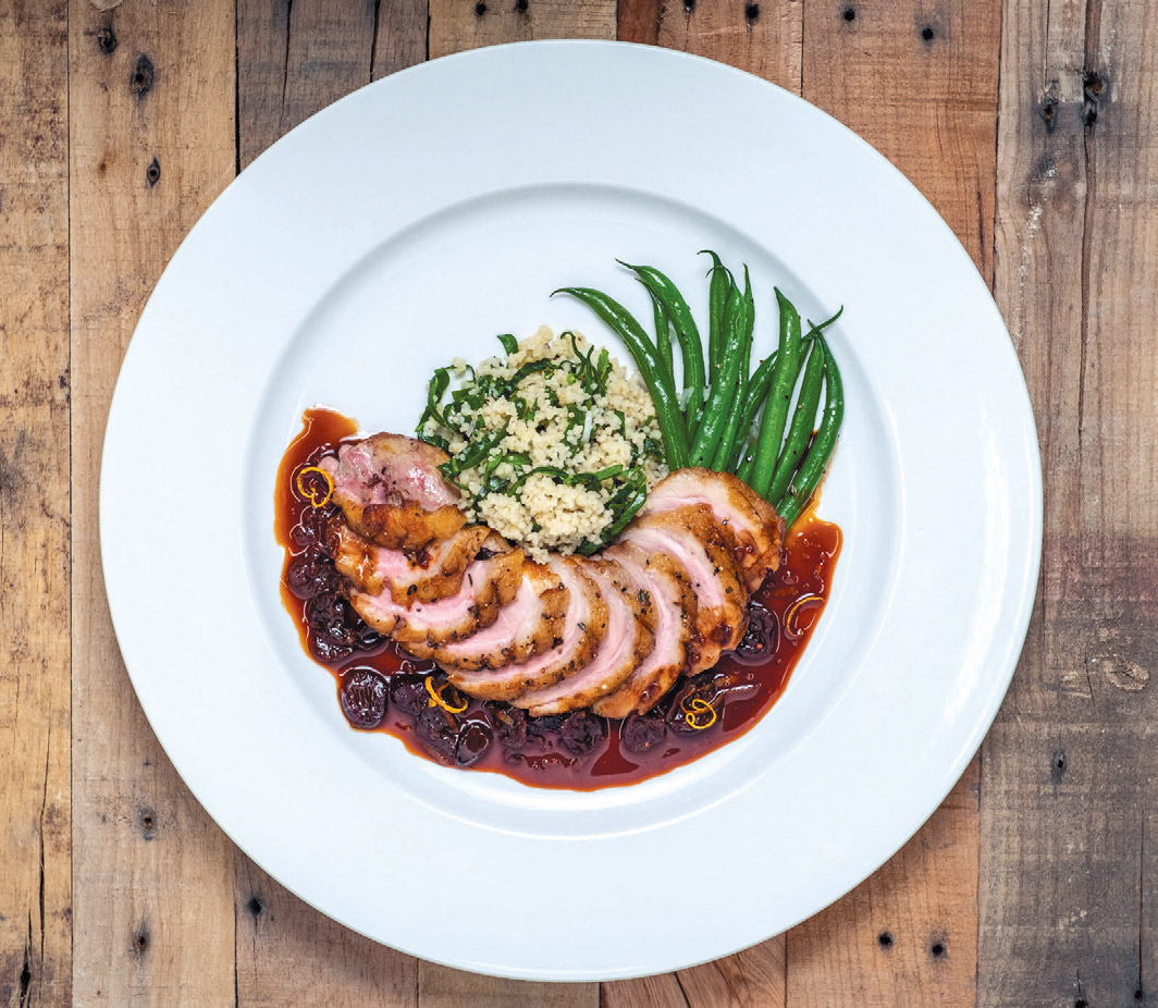 Seared Duck Breast with a Michigan Cherry Port Sauce