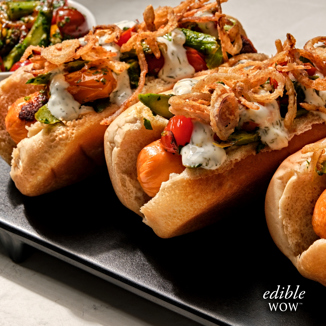 Salmon Hot Dog from the Mitten